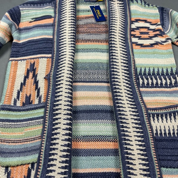 Polo Ralph Lauren | Sweaters | Polo Ralph Lauren Womens Southwestern Serape Aztec Knit Cardigan ...